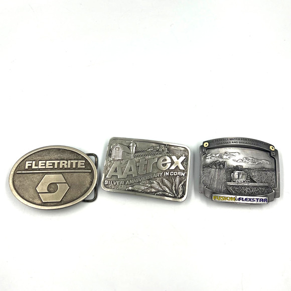 Vintage | Accessories | Vintage Lot 3 Belt Buckles Fleetrite Aatrex ...